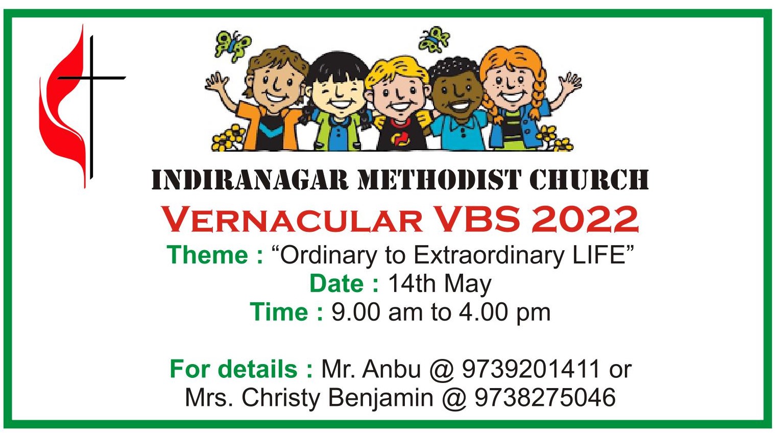 Vernacular VBS 2022 | Indiranagar Methodist Church